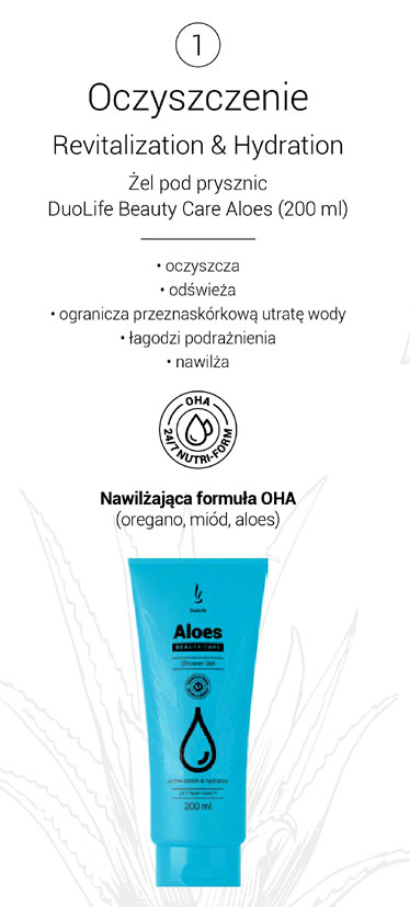 ALOES SUPLEMENT + KOSMETYK (BUTELKA + ŻEL POD PRYSZNIC) :: BOSAT