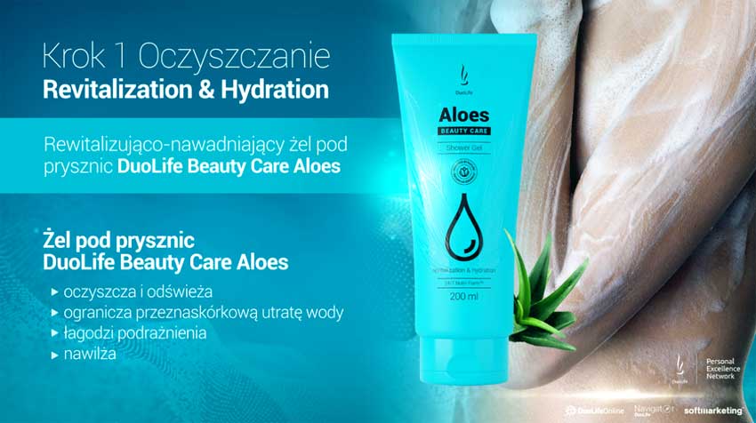 ALOES SUPLEMENT + KOSMETYK (BUTELKA + ŻEL POD PRYSZNIC) :: BOSAT