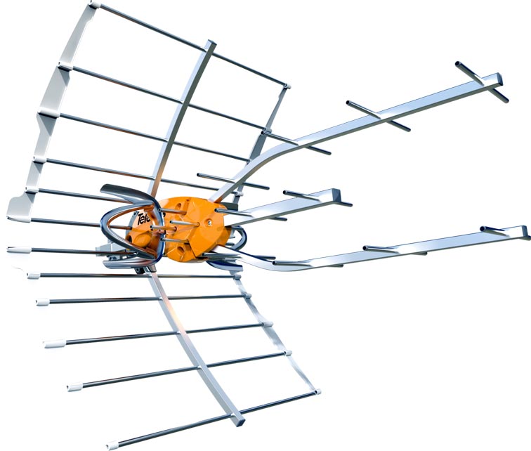 ANTENA ZEWNĘTRZNA TELEVES TFORCE ELLIPSE UHF + ZASILACZ :: BOSAT